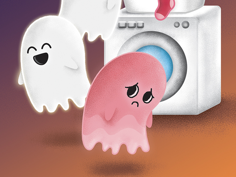 Sad Ghost Pin by Joanna Behar on Dribbble
