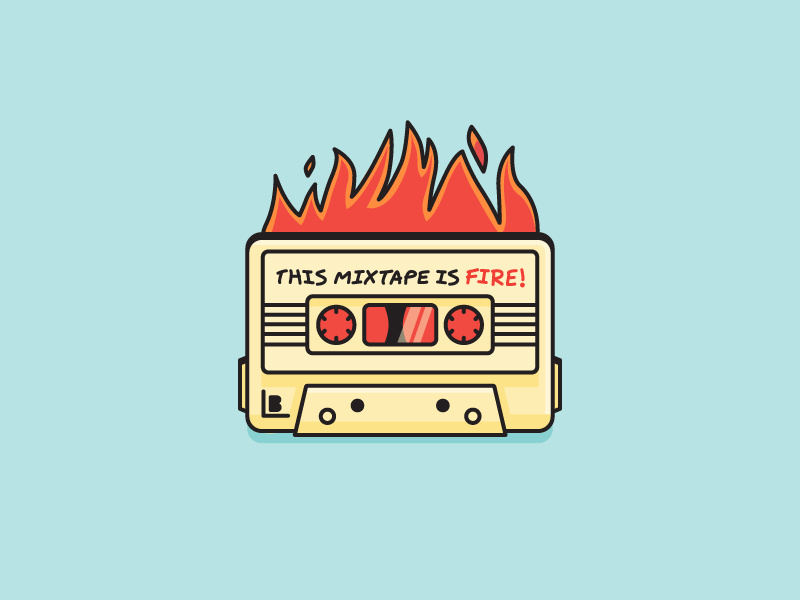 THIS MIXTAPE IS FIRE! by Cody Cai on Dribbble