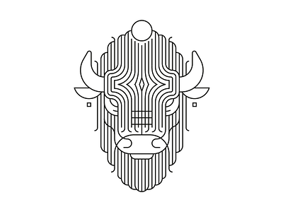 Bearded bull by Steve Roberts (7robots) on Dribbble