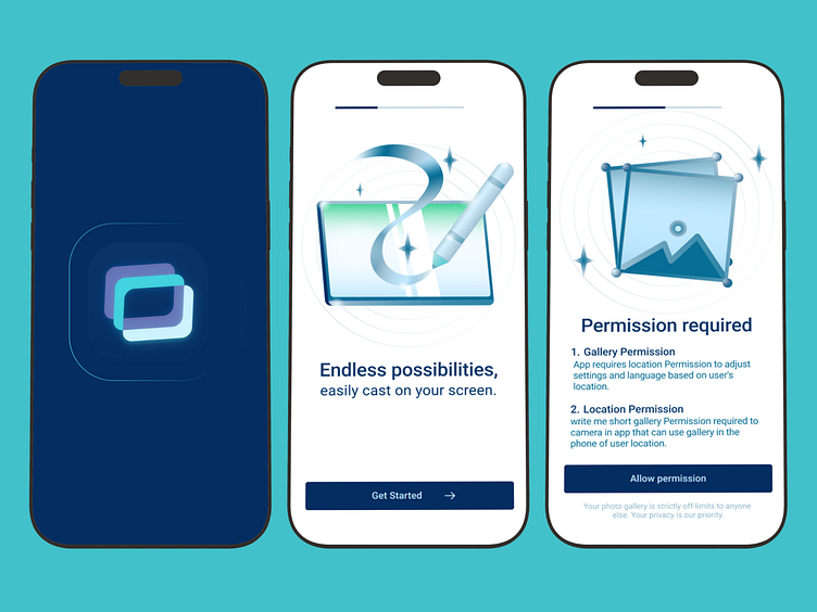 Splash Screen, Onboarding For Menucast by Inrits on Dribbble