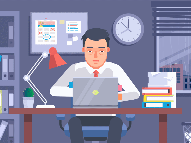 Hardworker by Chaushesku for Lemons Animation Studio on Dribbble