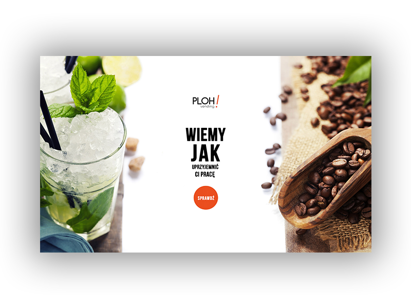 Ploh! Vending - Landing Page by Peter Fokt on Dribbble