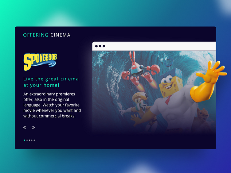 Daily UI: Cinema Card by Lopznyko on Dribbble