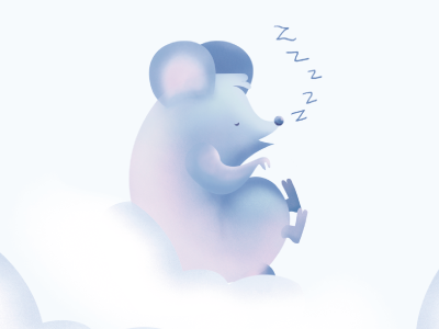 Sleeping Mouse by georgina canseco on Dribbble