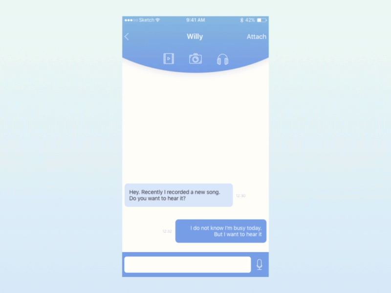 Mobile chat Animation by RNC on Dribbble