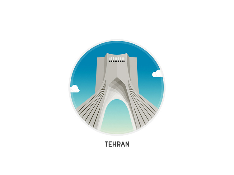 Azadi Tower by Behnam Sobhkhiz on Dribbble