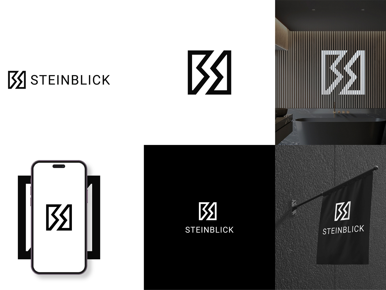 Logo Design SteinBlick by Ovais Mirza on Dribbble