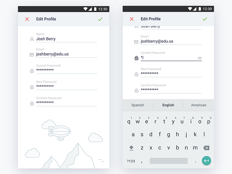 Edit Profile by Tarasov on Dribbble