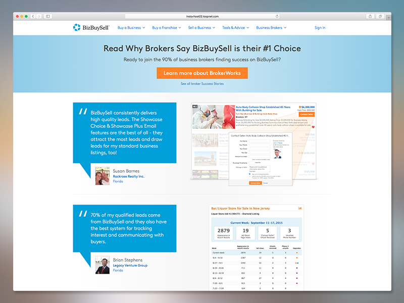 Promo landing page with CSS pull quotes by Steve Noone on Dribbble