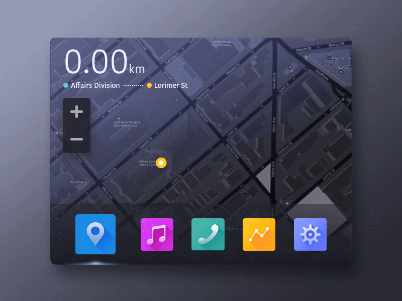 Vehicle Navigation by Yingfang Xie on Dribbble