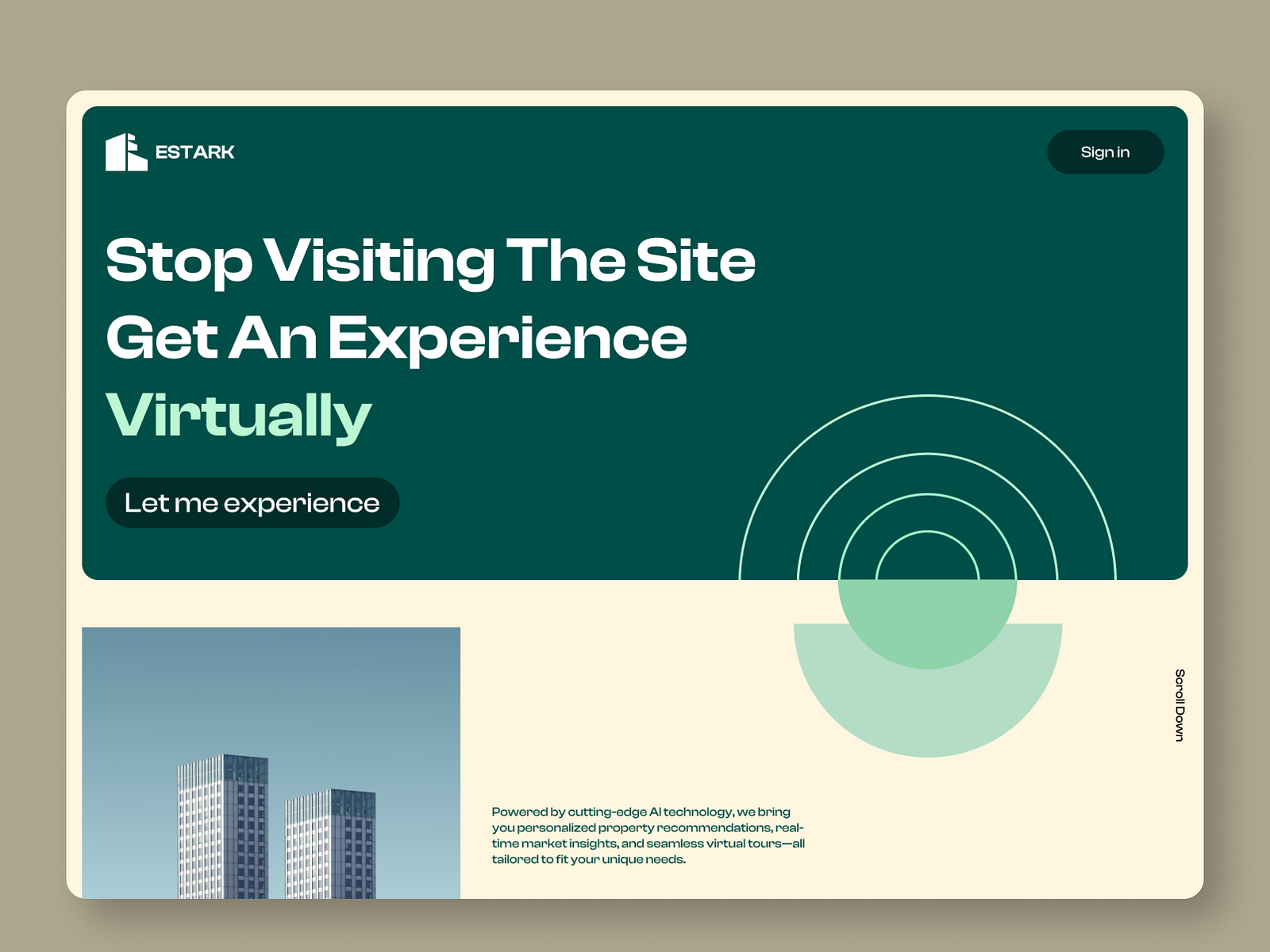 Estark Real Estate Website | UI Design by Nibir Imtiaz on Dribbble