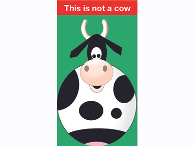 This is not a cow by kro on Dribbble