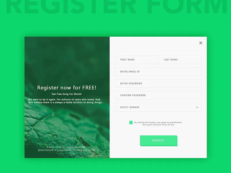 Browse thousands of Register Form images for design inspiration | Dribbble