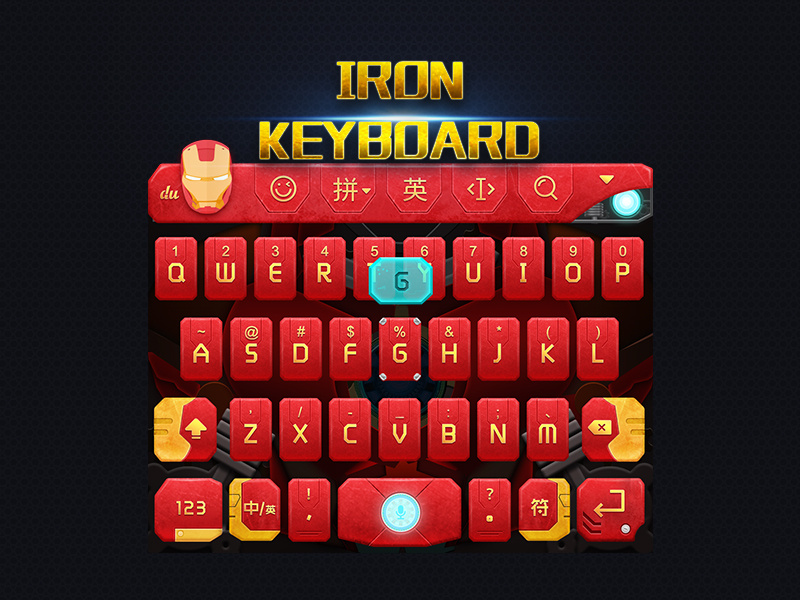 Iron keyboard by Jerry Chen on Dribbble