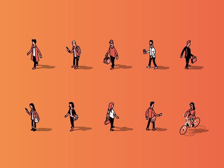 London Map Characters by Mᴧuco Sosᴧ on Dribbble