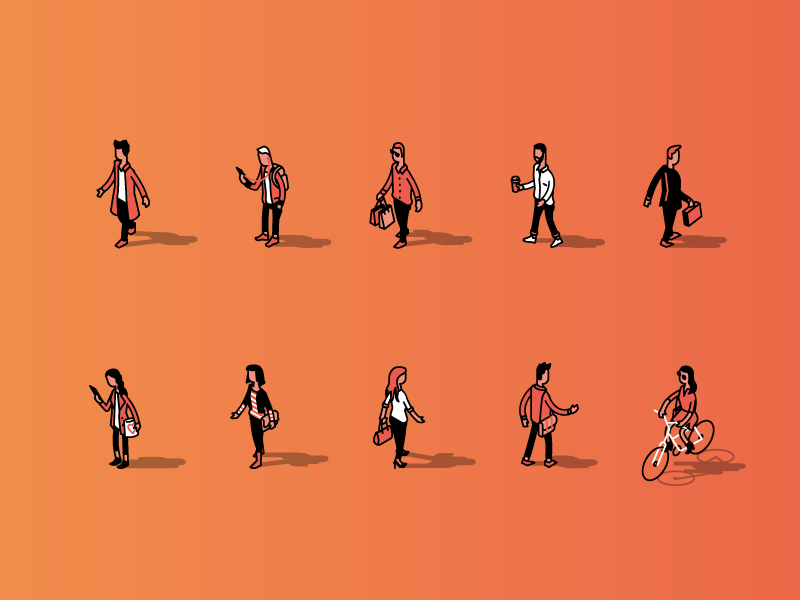 London Map Characters by Mᴧuco Sosᴧ on Dribbble