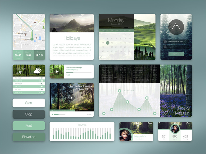Zen UIkit by Damien on Dribbble