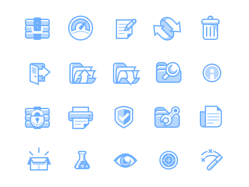Toolbar Icon Set by weirdsgn studio on Dribbble
