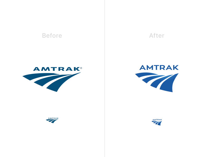Amtrak Logo Iteration by Sam Drozdov on Dribbble