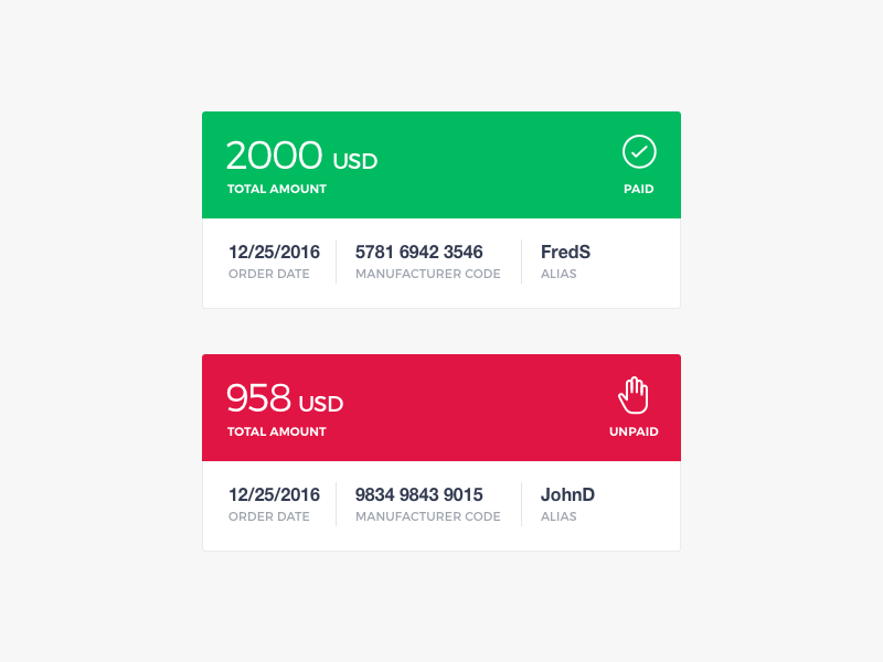 Simple Status Message by Hernan Vionnet on Dribbble