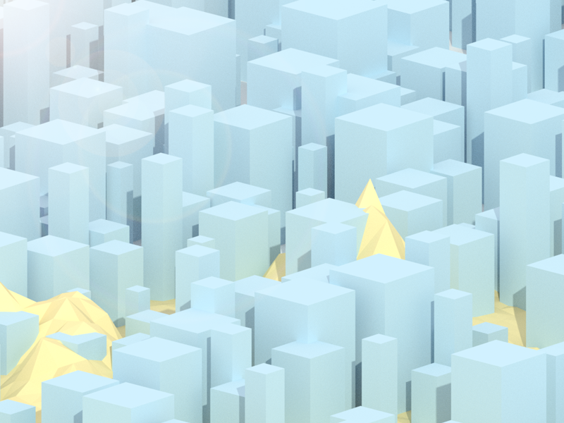 Scattered Buildings Study by Emilio Rios Designs on Dribbble