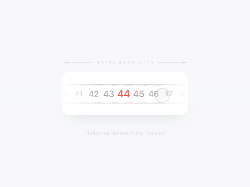 Horizontal Number Picker – Concept by Paweł Szymankiewicz for Droids On ...