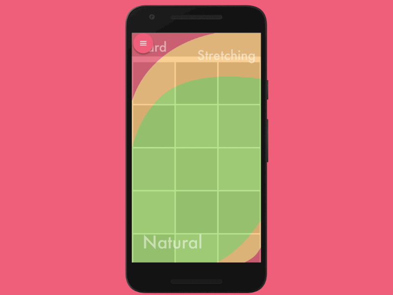 Draggable Menu FAB by Jesse C. Kuntz on Dribbble