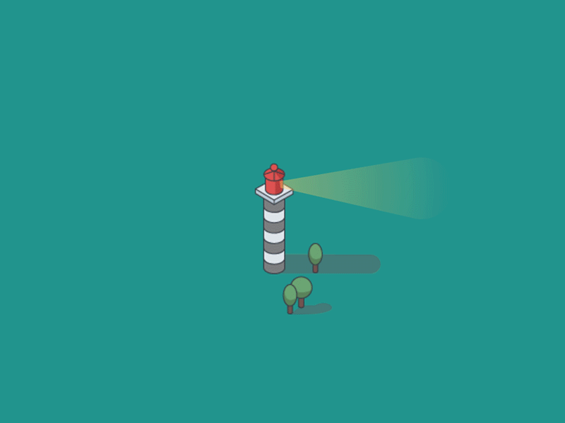 Lighthouse animation by Adomas Aleno for bettr on Dribbble
