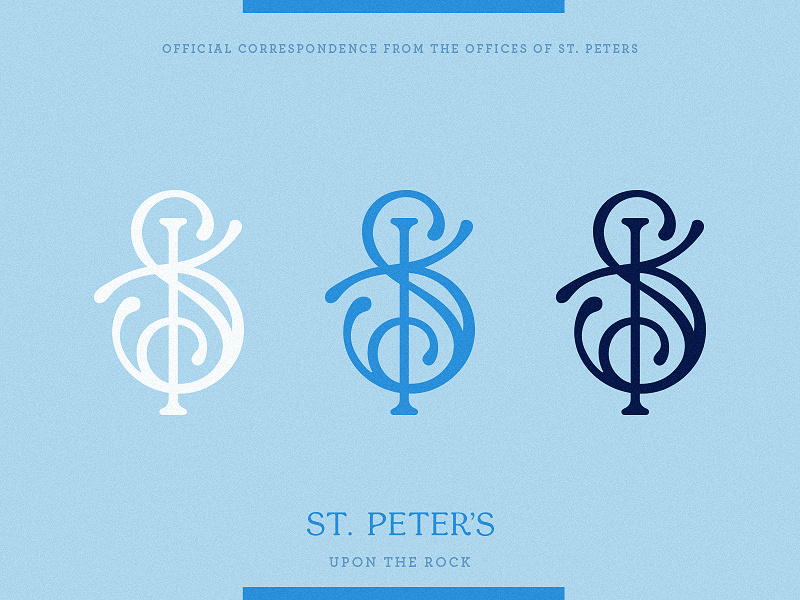St. Peter's Monogram by Andrew Littmann on Dribbble