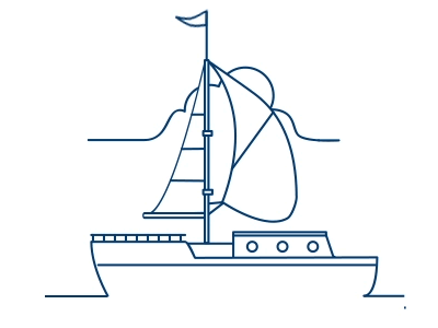 Sailing Boat - Retirement by Salamandrauk on Dribbble