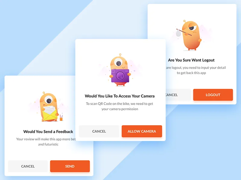 Browse thousands of Logout Dialog images for design inspiration | Dribbble