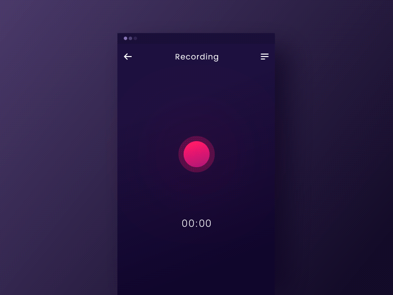 Day049-Record Animation by UISTAR🌟 on Dribbble