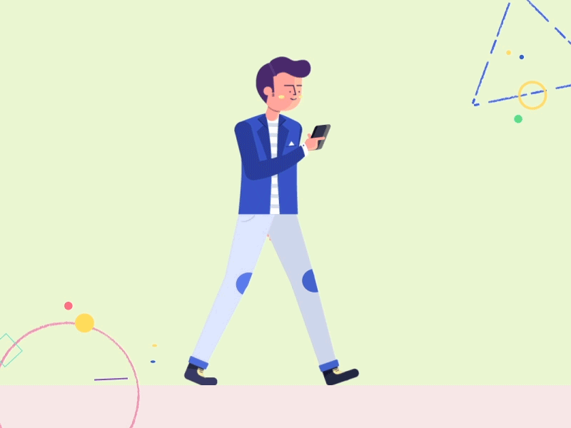 The Walking Guy by Budi Tanrim on Dribbble
