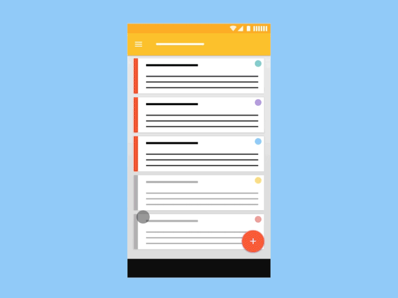 To Do List Transition Prototype - Material by Yuliana for Instapage on ...