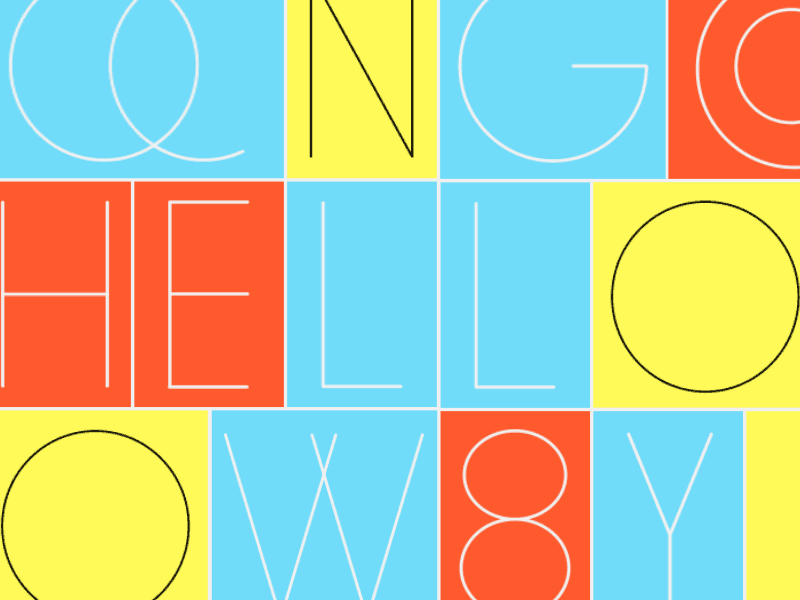 animated colour blocks by Fran Roca on Dribbble