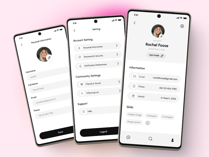 Minimal Profile Setting by Namish Kashyap on Dribbble