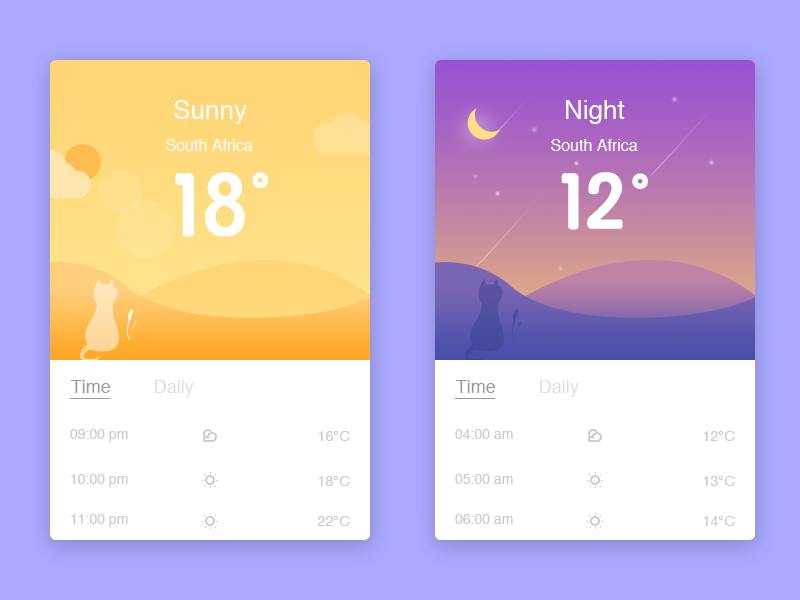 weather design by ly on Dribbble