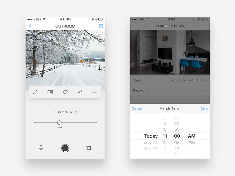 intelligent surveillance app2 by hoho on Dribbble