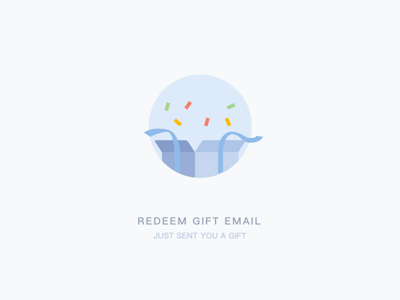 Redeem Gift Email by Vacancy on Dribbble
