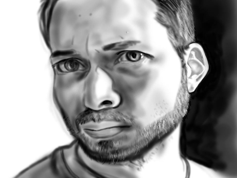 Digital Self Portrait by Brandon Woodall on Dribbble