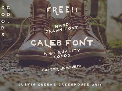 Caleb - Free Font by Pixel Surplus on Dribbble