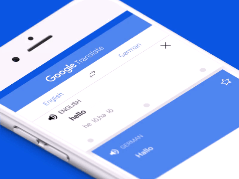 Google Translate Micro-Interaction by Saeid Taheri on Dribbble
