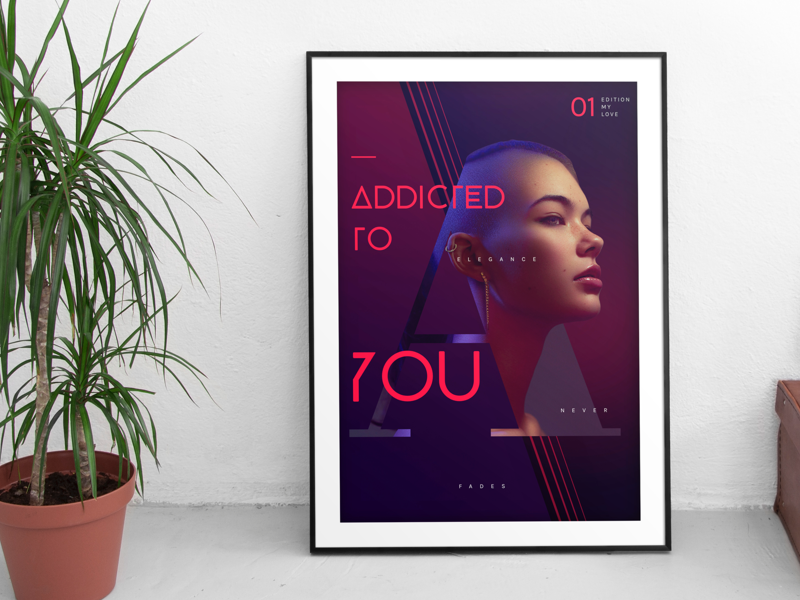Addiction poster by Abhishek Biswas on Dribbble