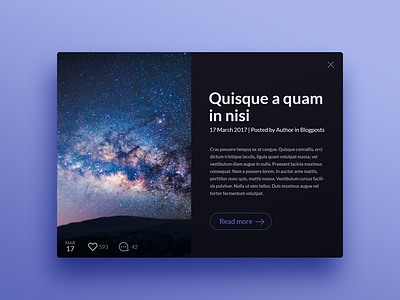 Blog Post UI designs, themes, templates and downloadable graphic ...