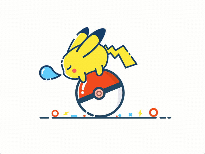An animation for pokemon by Se7enZzzi for ColaFlyIce on Dribbble