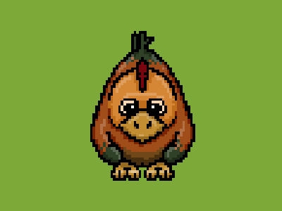 Pixel chicken walking animation by Sergiu Matei on Dribbble