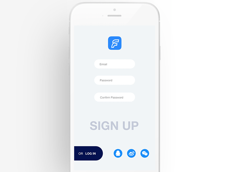 Sign in by LiChao for ziyue on Dribbble