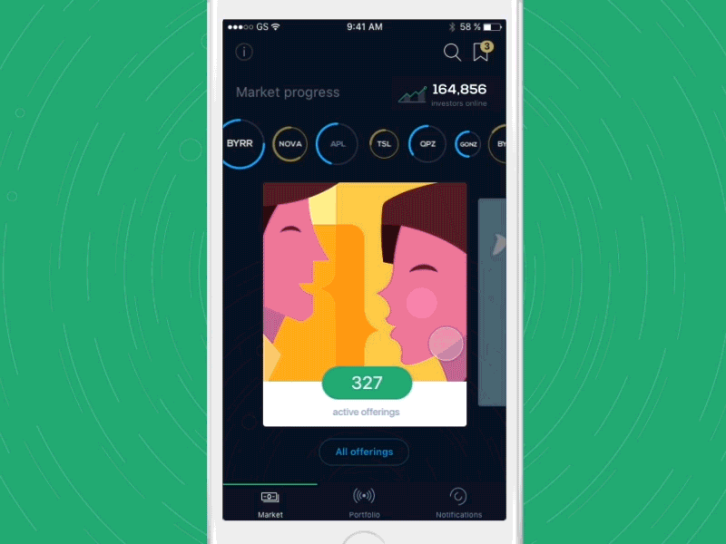 Mobile App Cards animation by Agente on Dribbble