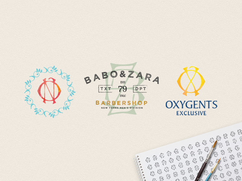 Logo Monogram Initials - Example Logos by Graphic Ghost on Dribbble