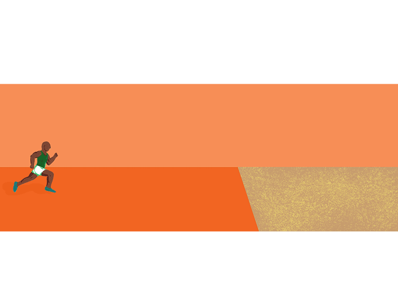 Long Jump Cartoon Gif